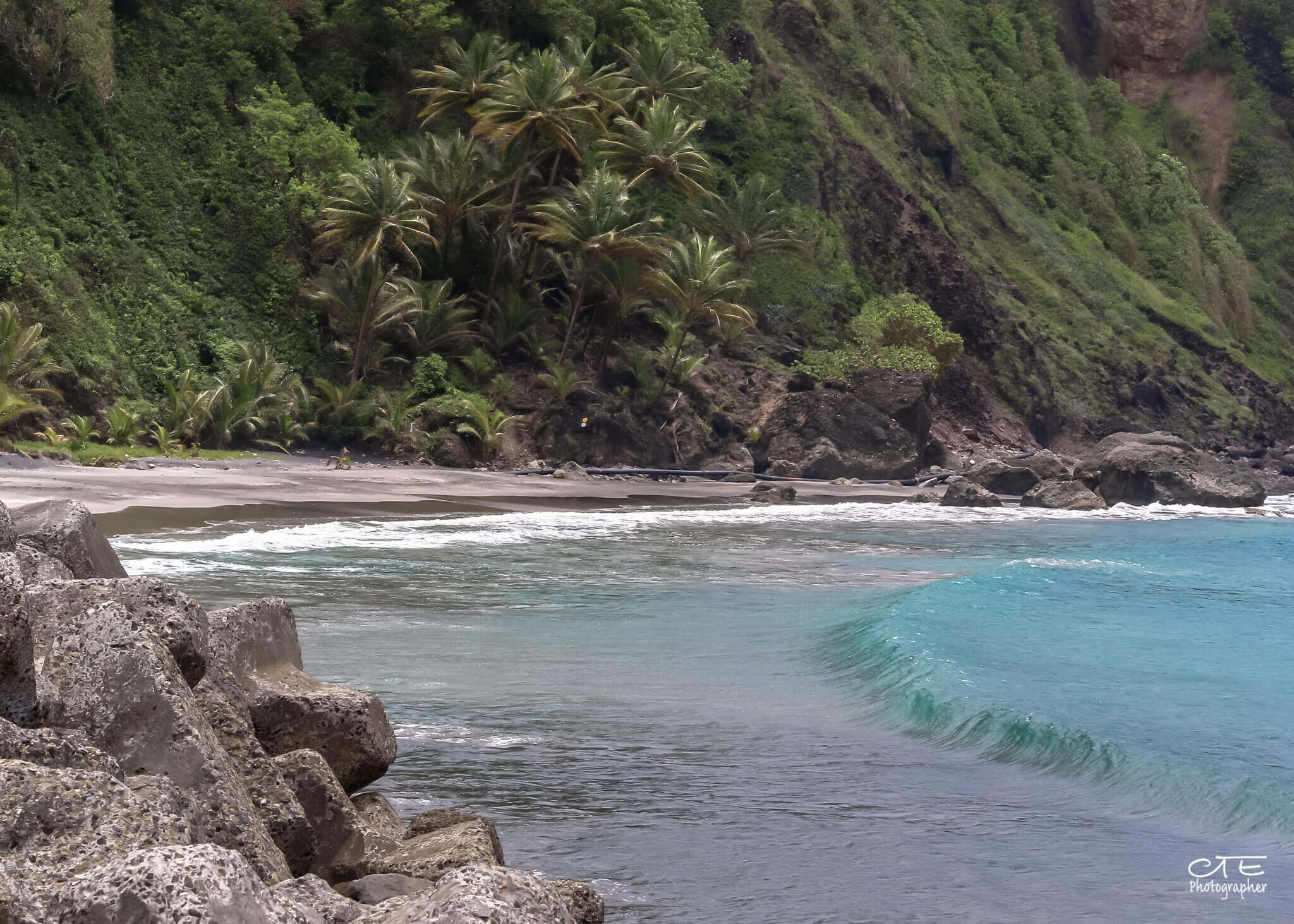 Grand Rivière commune du Nord Martinique Canal de la Dominique