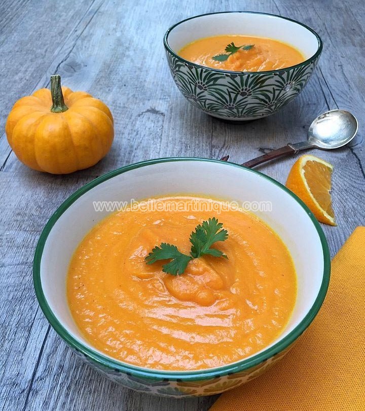 Velouté de giraumon à l'orange • Belle Martinique