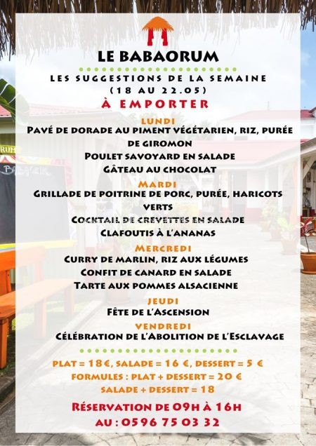 Le Babaorum • Restaurants - Où Manger - Tourisme • Belle Martinique