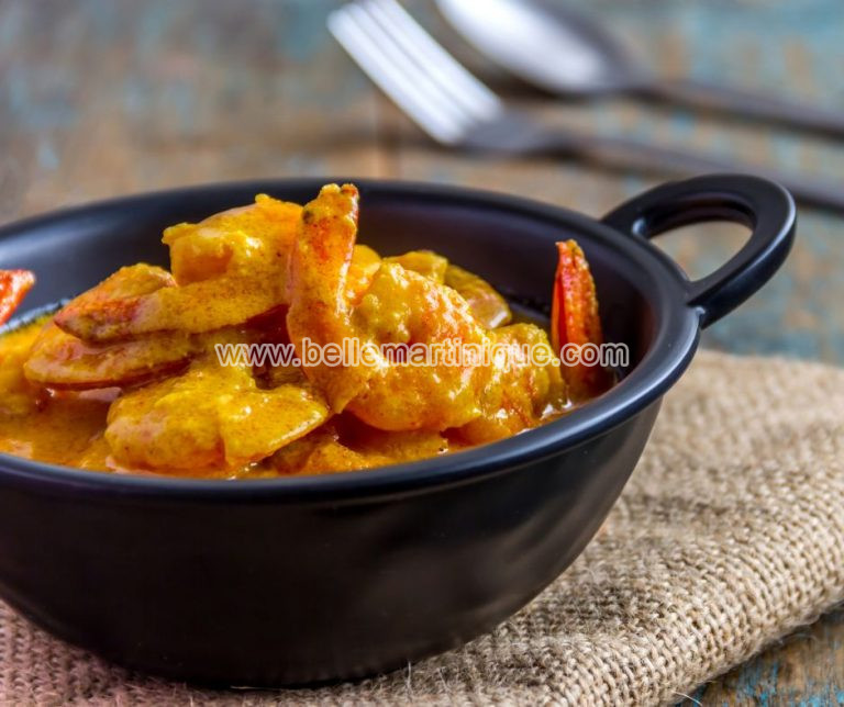Blanquette de poissons, crevettes au lait de coco • Belle Martinique