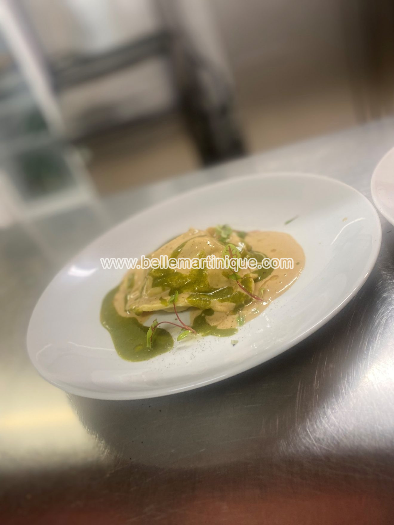 Filet de Loup des Caraïbes rôti - fricassée de champignons -recette